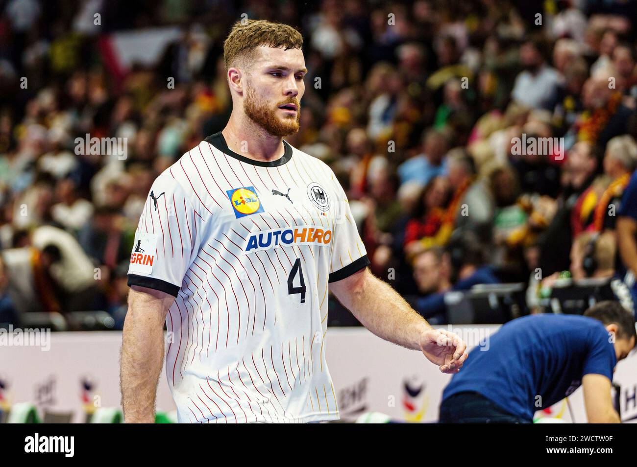 Berlin, Deutschland. 16th Jan, 2024. Johannes Golla (Deutschland, #04 ...