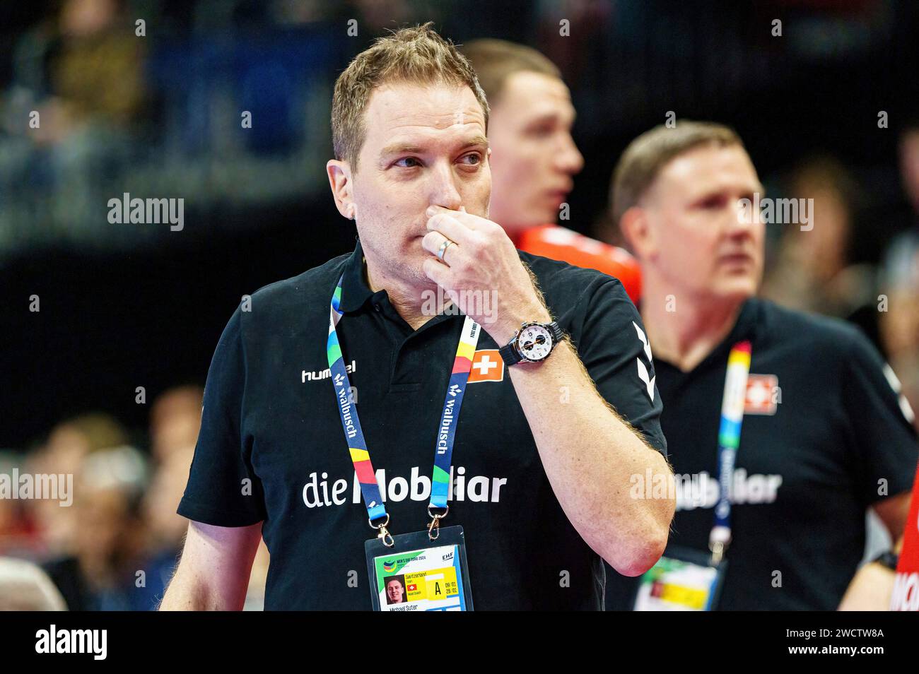 Berlin, Deutschland. 16th Jan, 2024. Michael Suter (Schweiz, Trainer ...