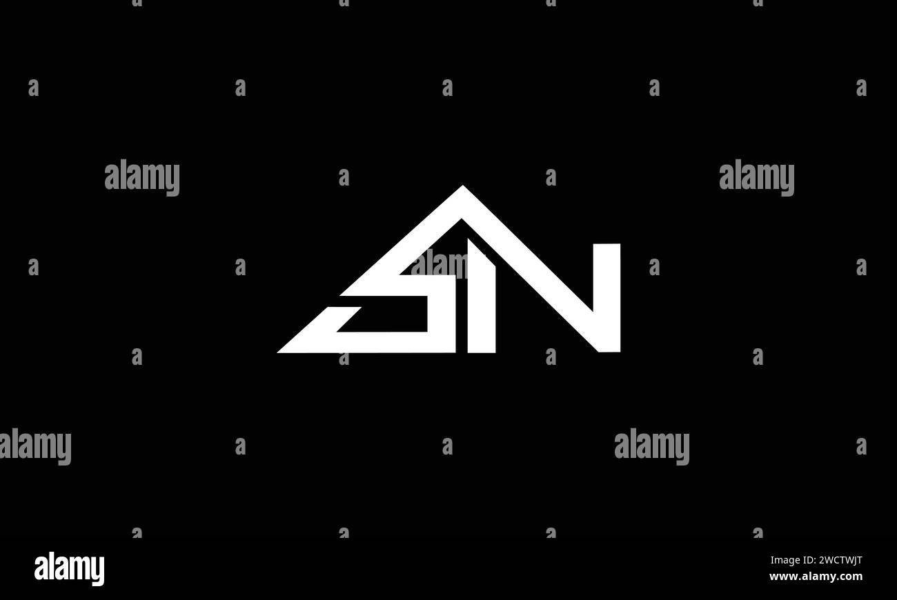 Letter SN creative monogram logo design Stock Vector Image & Art - Alamy