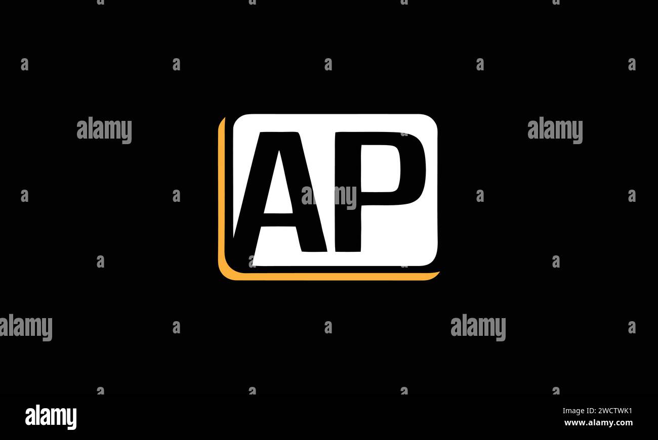 Alphabet letter icon logo AP Stock Vector Image & Art - Alamy