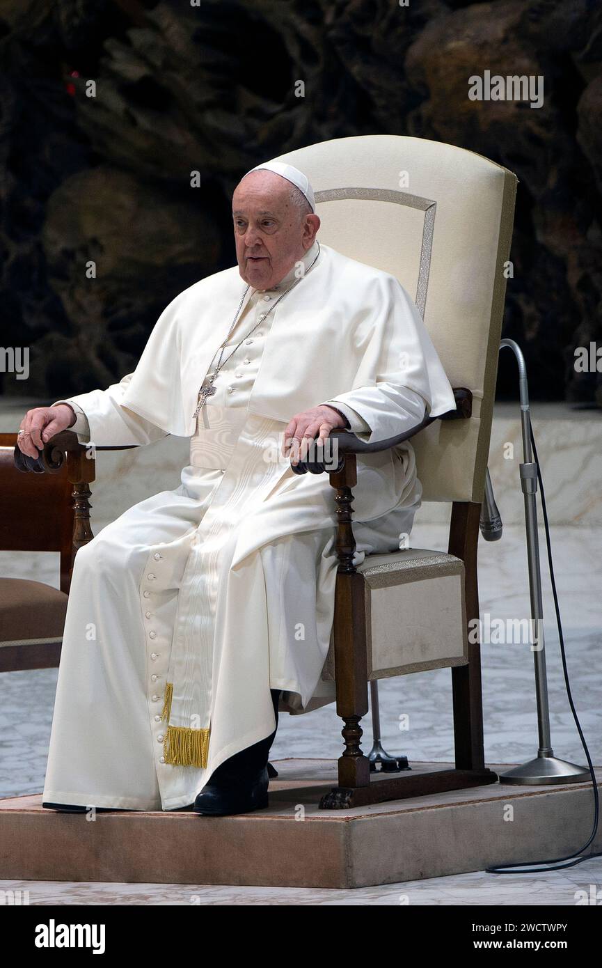 Vatican, Vatican. 17th Jan, 2024. Italy, Rome, Vatican, 2024/1/17.Pope ...