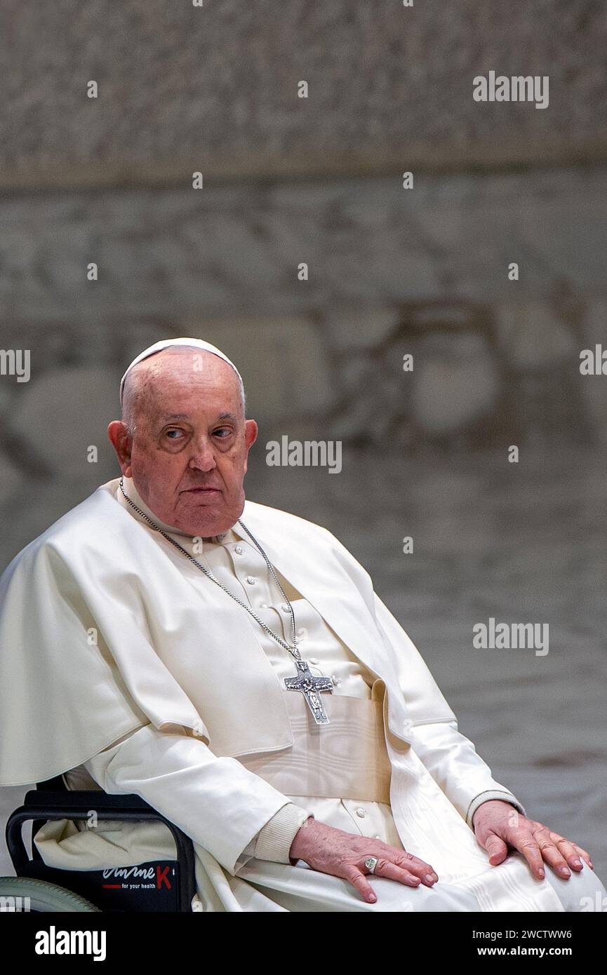 Vatican, Vatican. 17th Jan, 2024. Italy, Rome, Vatican, 2024/1/17.Pope ...