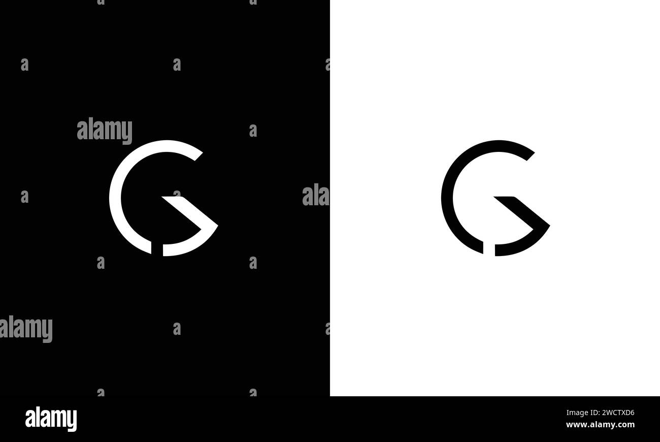 G, CG initial logo monogram designs modern vector templates Stock ...