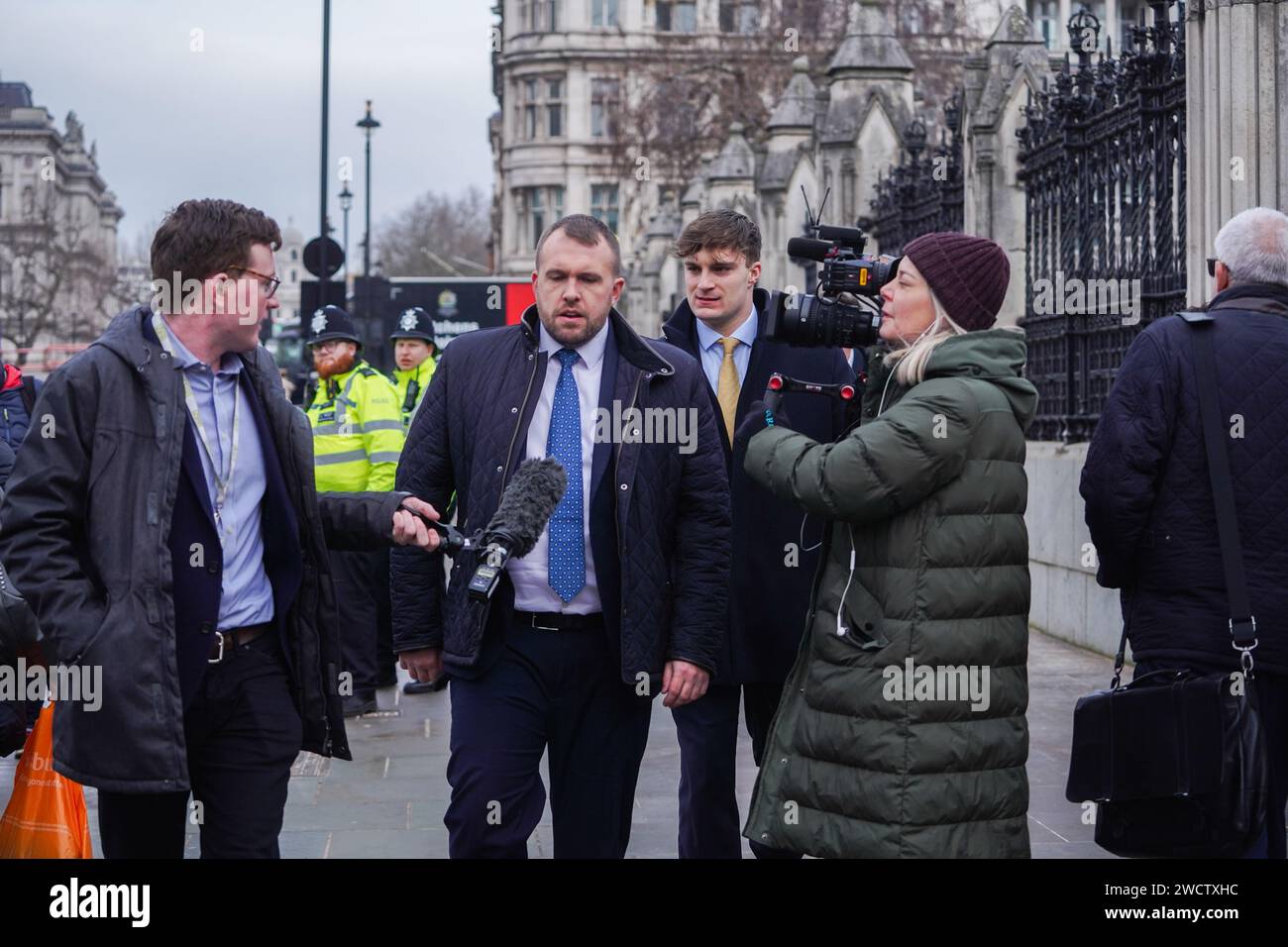 London, UK. 17 January 2024. . Jonathan Gullis, Conservative Member of ...