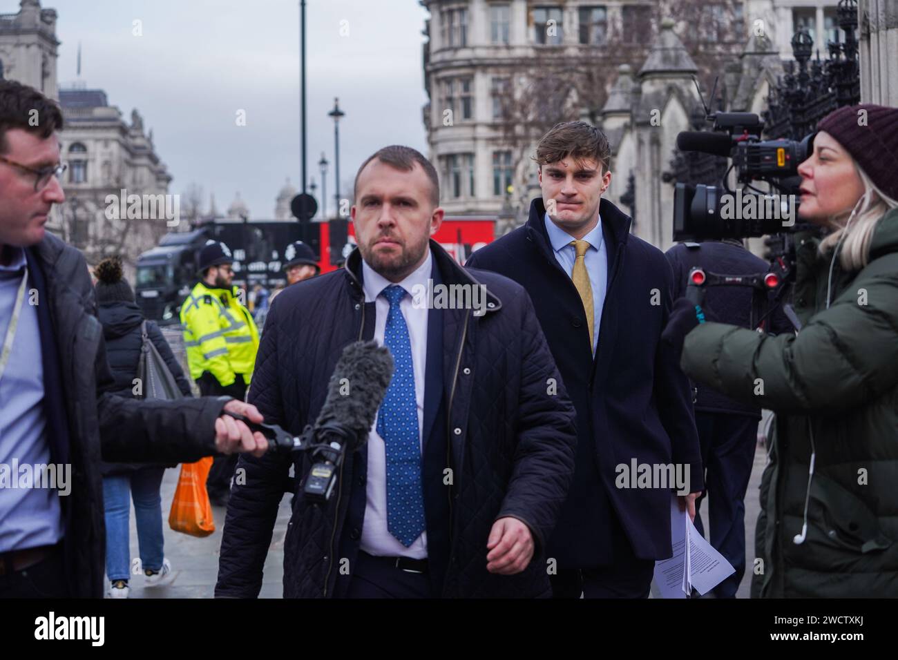 London, UK. 17 January 2024. . Jonathan Gullis, Conservative Member of ...