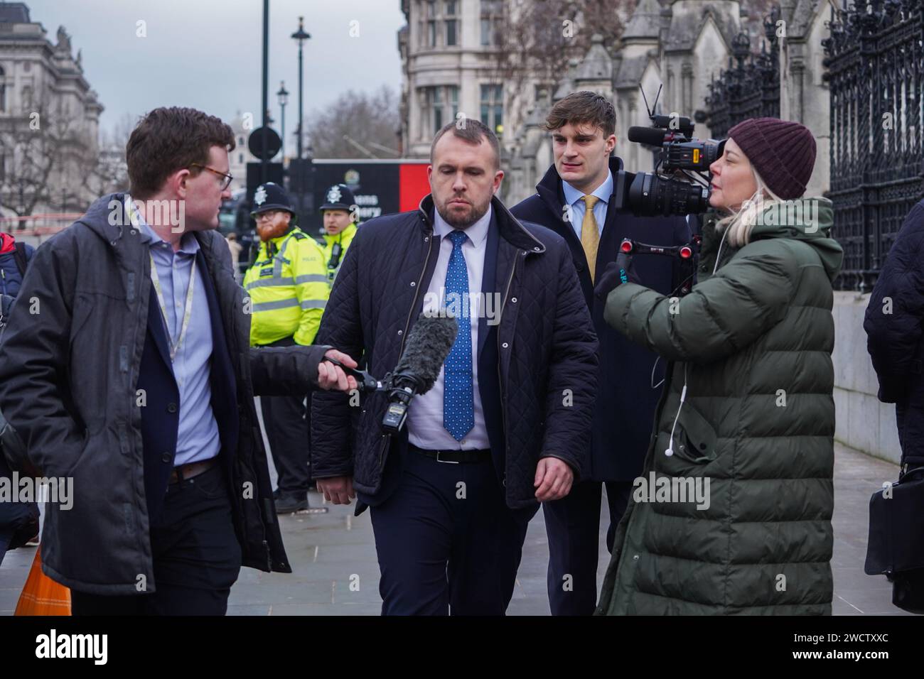 London, UK. 17 January 2024. . Jonathan Gullis, Conservative Member of ...