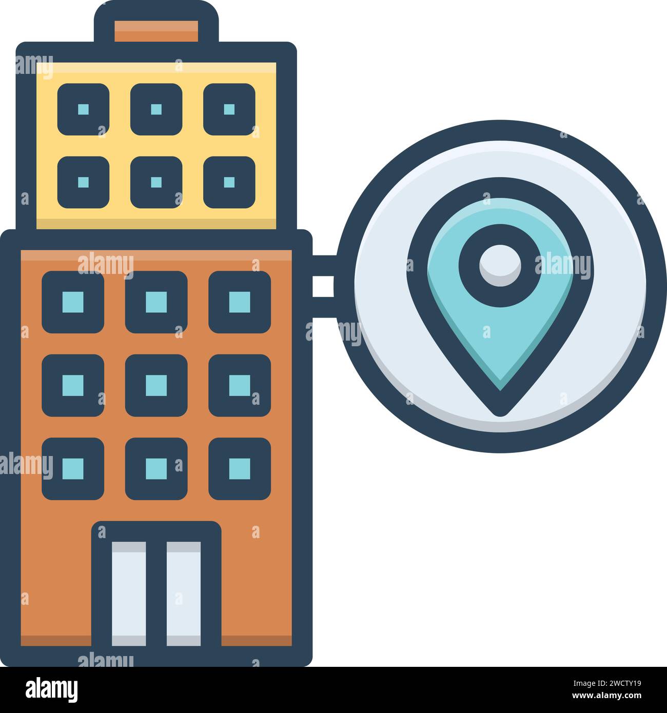 Building maps Cut Out Stock Images & Pictures - Alamy