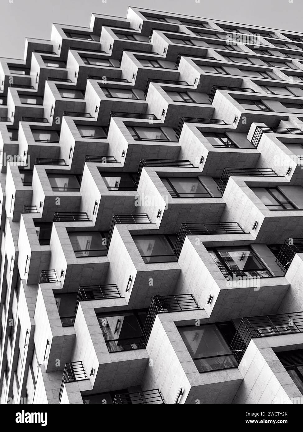 Repetition of lines in contemporary architecture hi-res stock ...