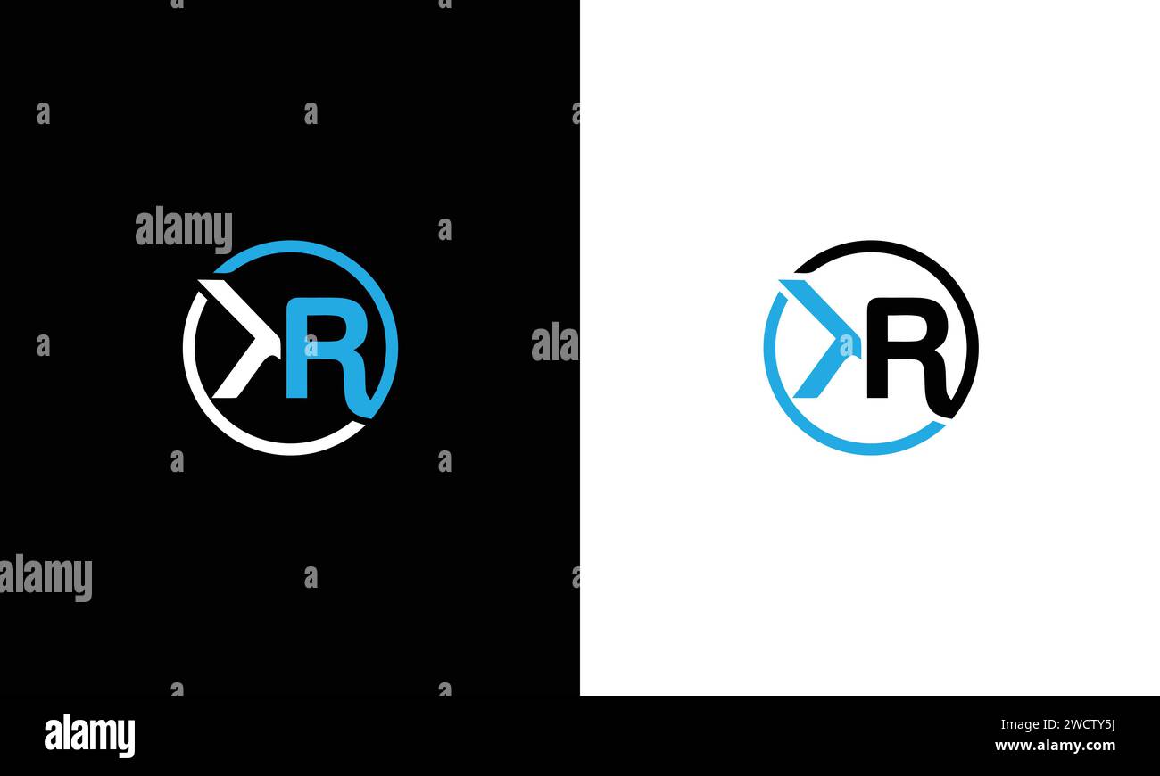 Logo design letter KR . Elegant modern. Vector template Stock Vector ...