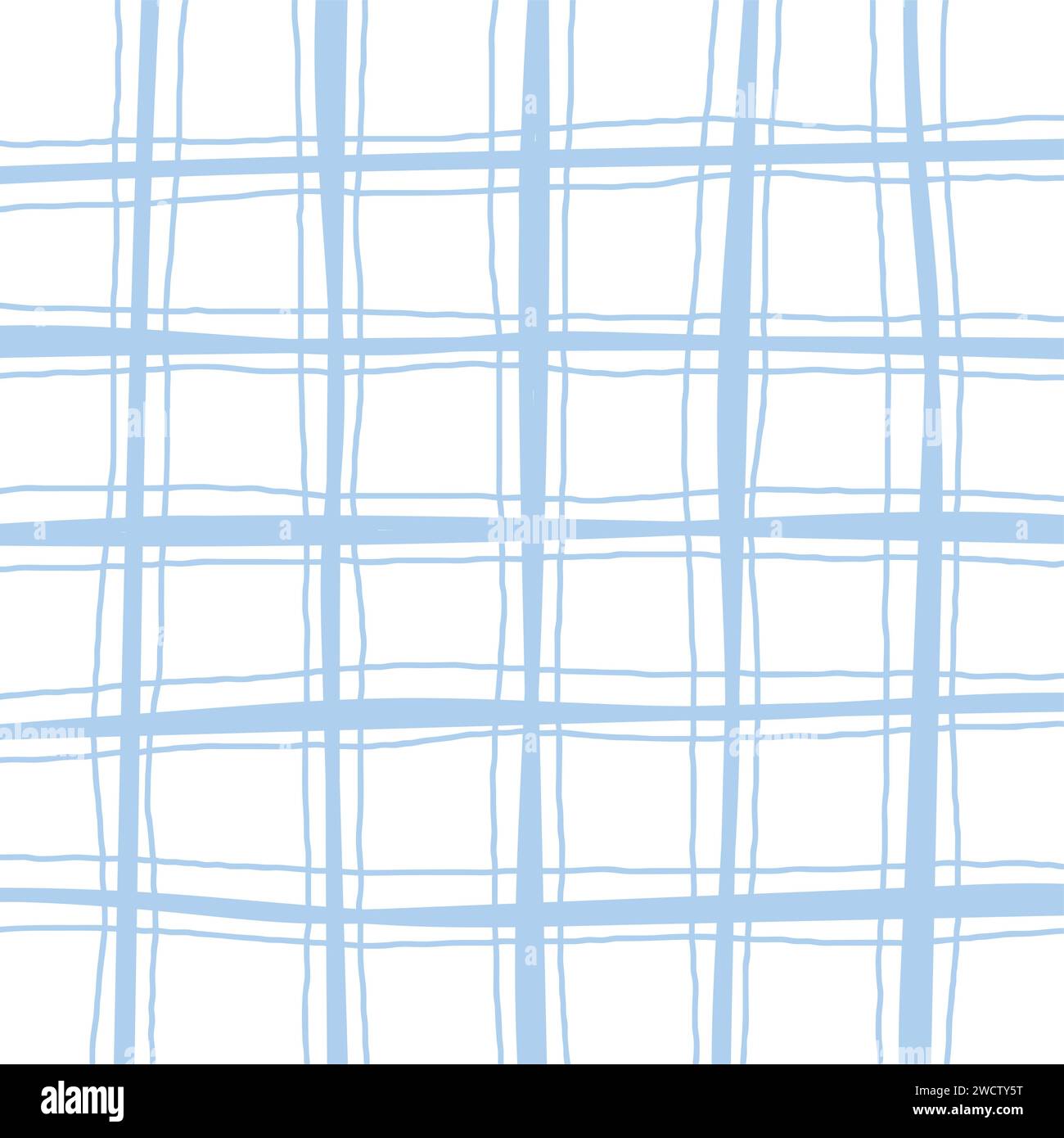 Hand drawn cute squiggle grid. doodle blue, pale, white wavy pattern ...