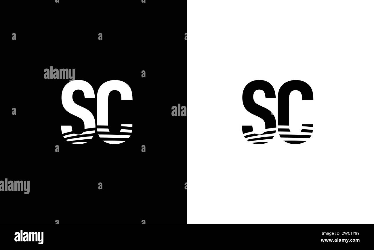 SC letter logo design vector template Stock Vector Image & Art - Alamy
