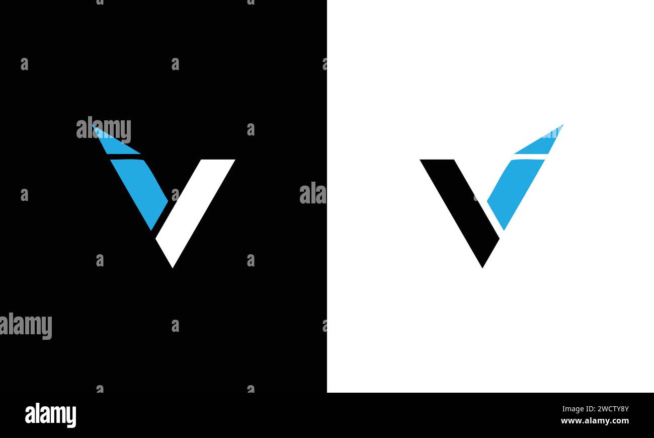 Minimal Innovative Initial VI logo and IV logo. Letter VI IV creative ...