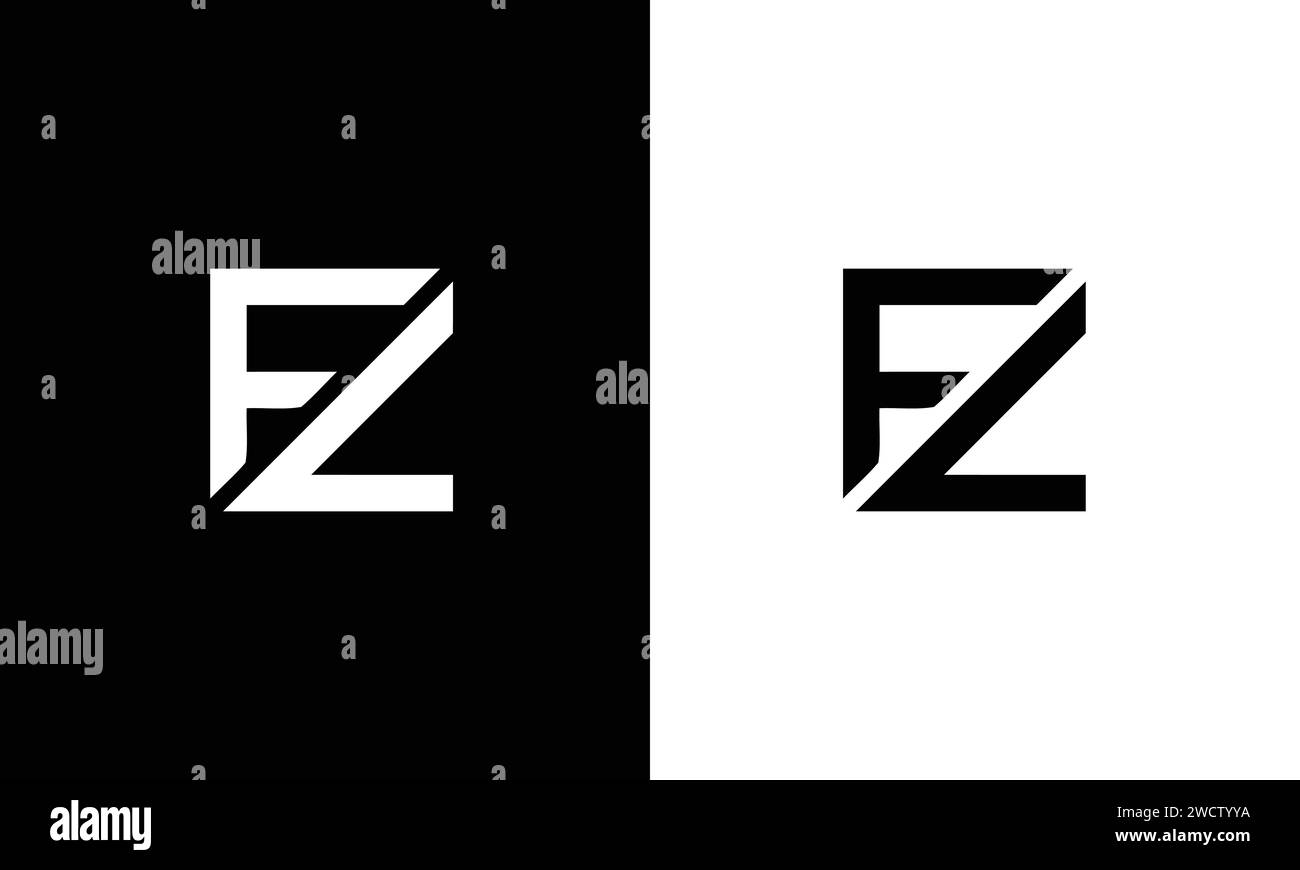 Minimal Innovative Initial FL logo and FZ logo Stock Vector Image & Art ...