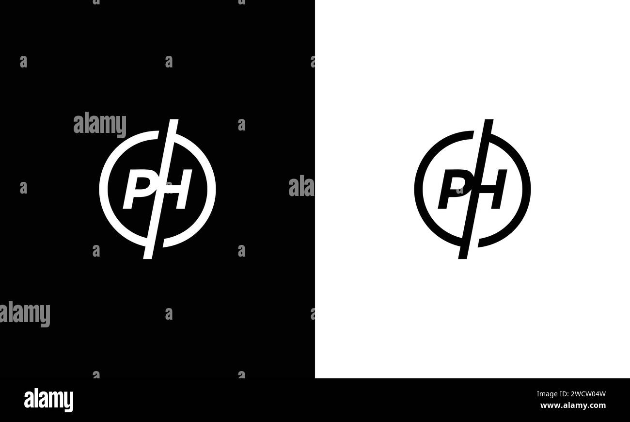 ph Letter Business Logo Design Alphabet Icon Vector Symbol Stock Vector ...