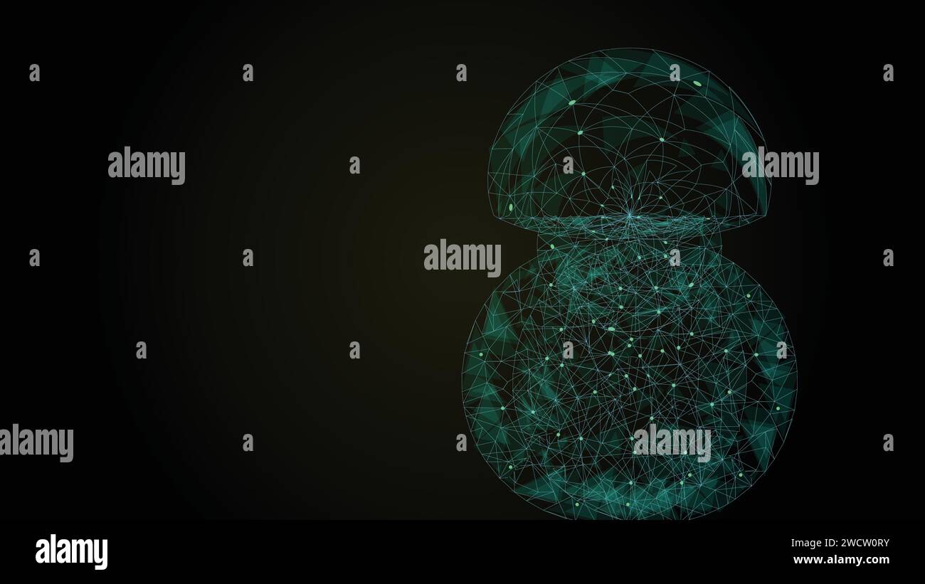 abstract futuristic dark background for network connection, computer ...