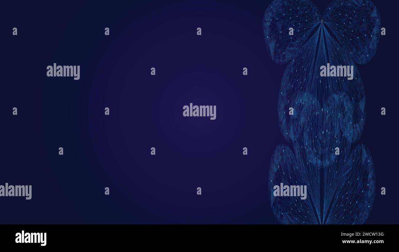 Abstract Futuristic Dark Background For Network Connection Computer And Communication