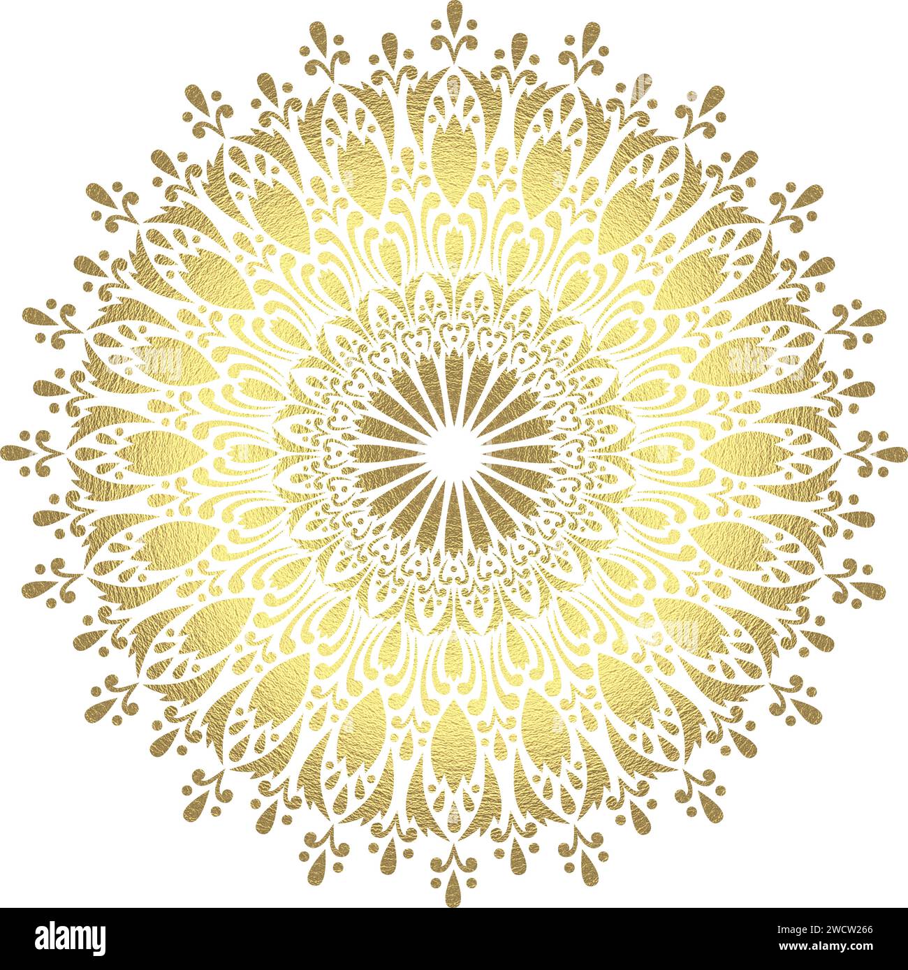 Ornamental golden flower mandala Stock Vector Images - Alamy