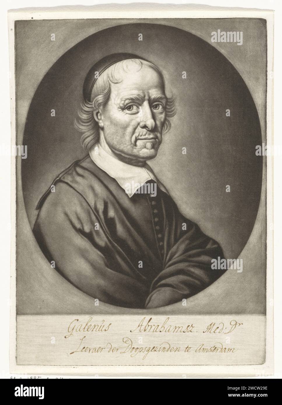 Portrait of Galenus Abrahamsz. de Haan, Michiel van Musscher, 1655 ...