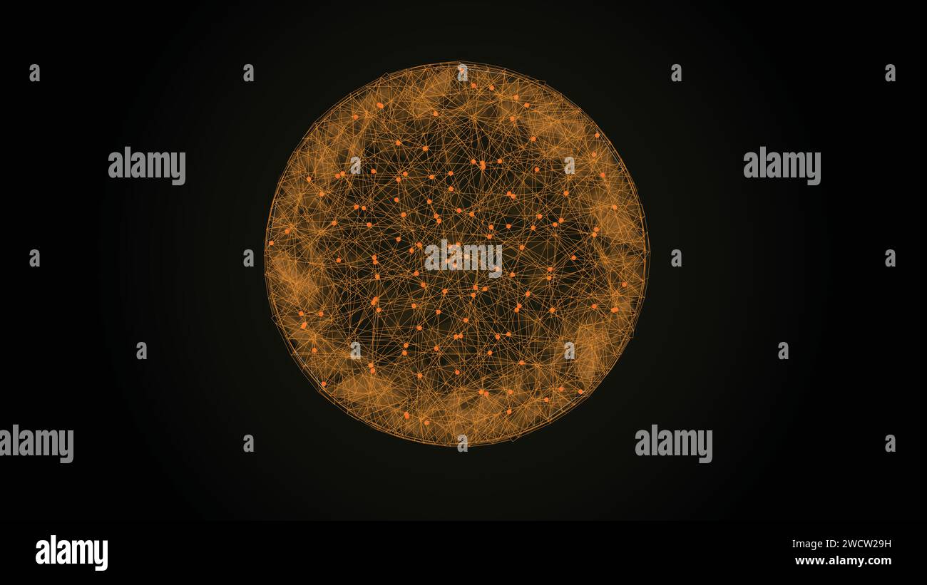 abstract futuristic dark background for network connection, computer ...