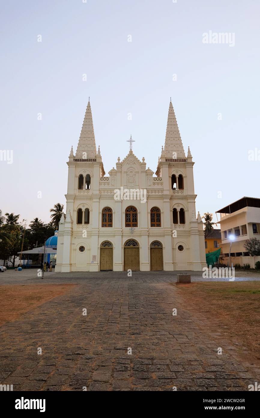 Santa Cruz Cathedral Basilica at Fort Kochi, Kochi, is one of the nine ...