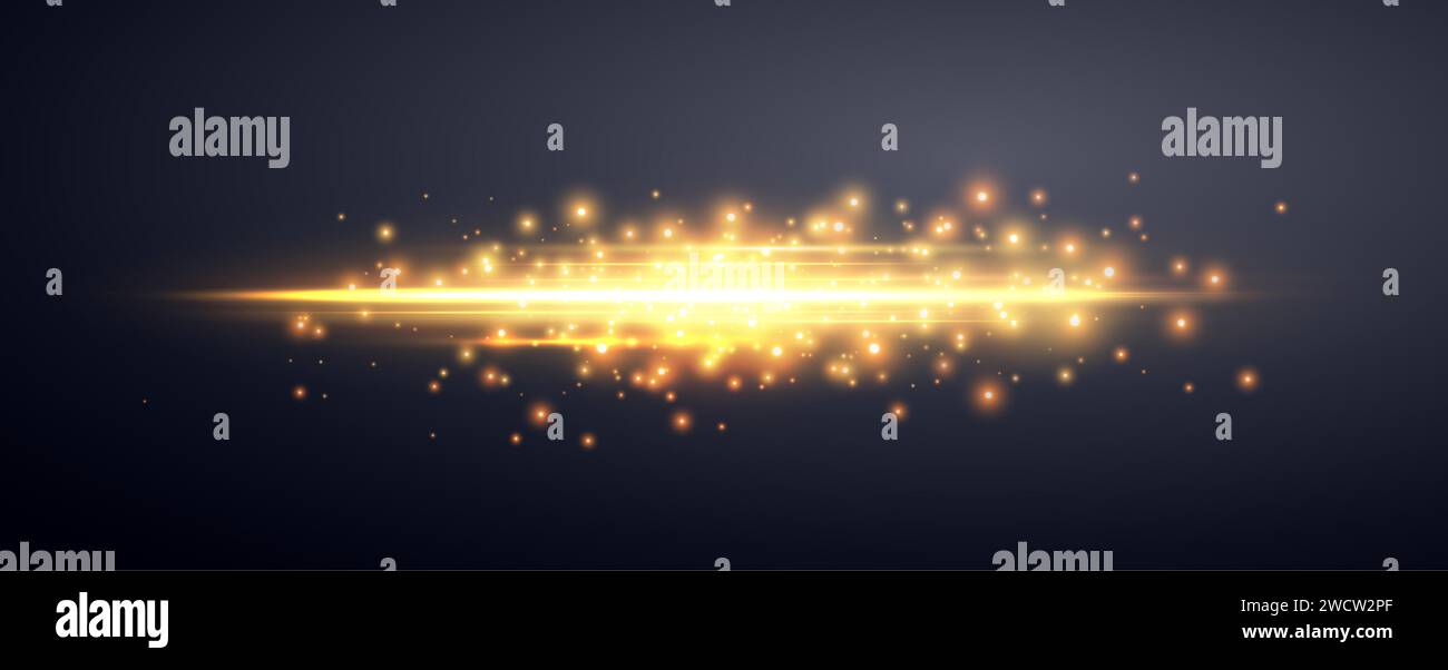 Orange lens flare on black Stock Vector Images - Alamy