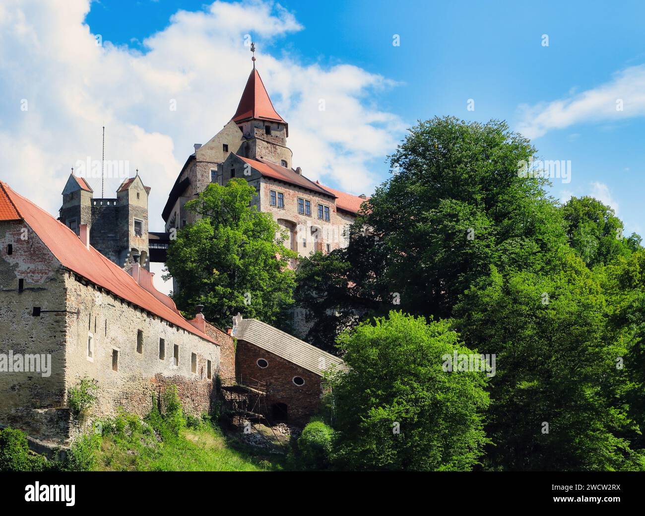 The tower of the castle pernstejn hi-res stock photography and images ...