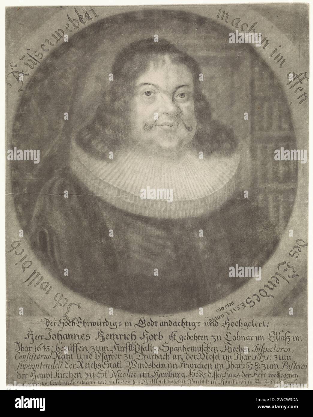 Portrait of Johann Heinrich Horb, Pieter van den Berge, 1692 - 1694 ...