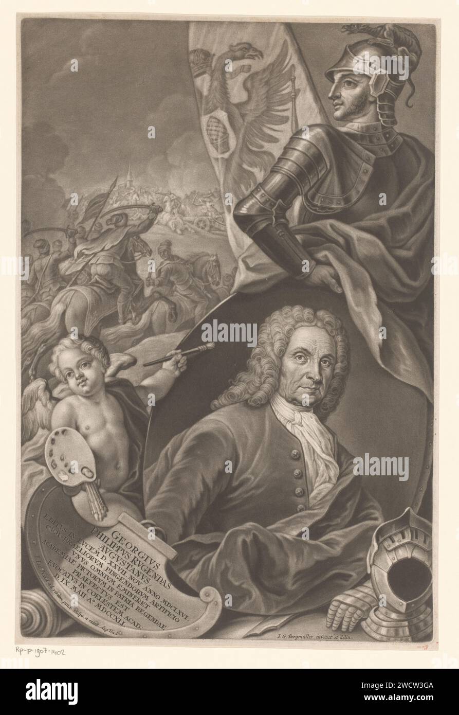 PortraT van Georg Philipp Rugendas, Johann Jacob Haid, after Johann ...
