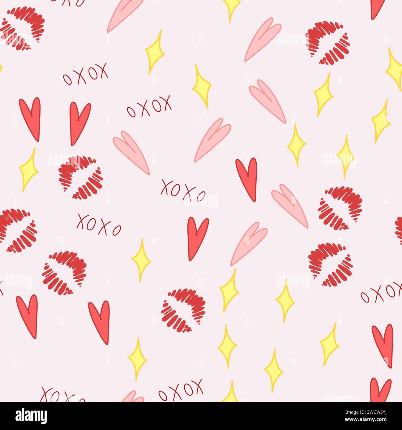 Xoxo art pattern hi-res stock photography and images - Alamy