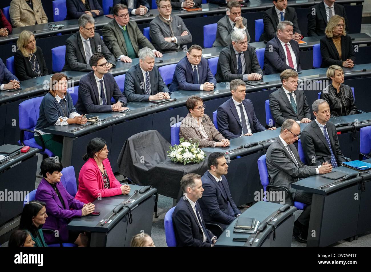 Berlin, Germany. 17th Jan, 2024. At the beginning of its session, the ...