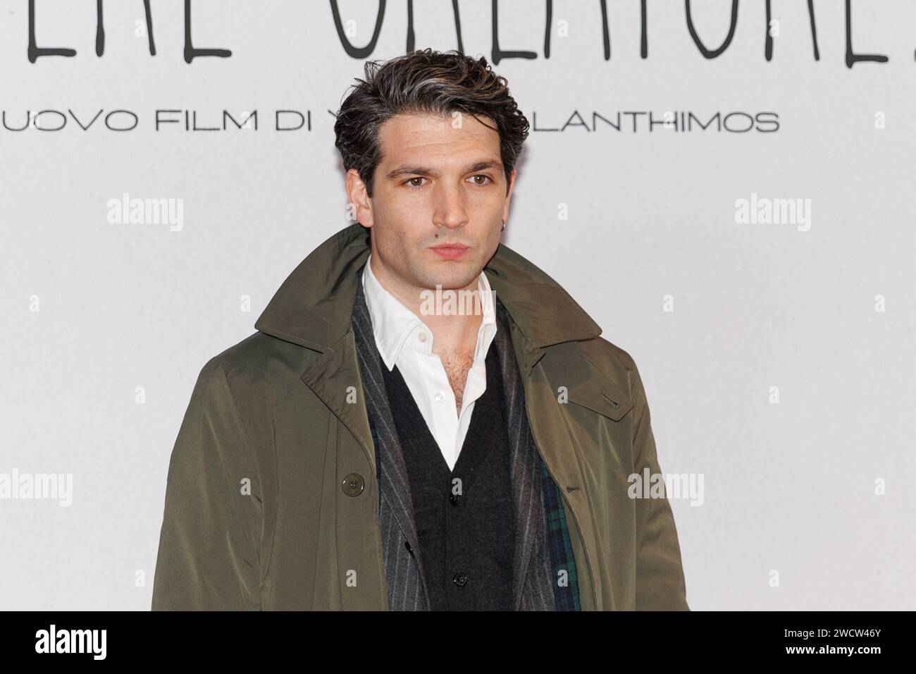 Italy. 16th Jan, 2024. Filippo Scarafia during the photocall of the ...