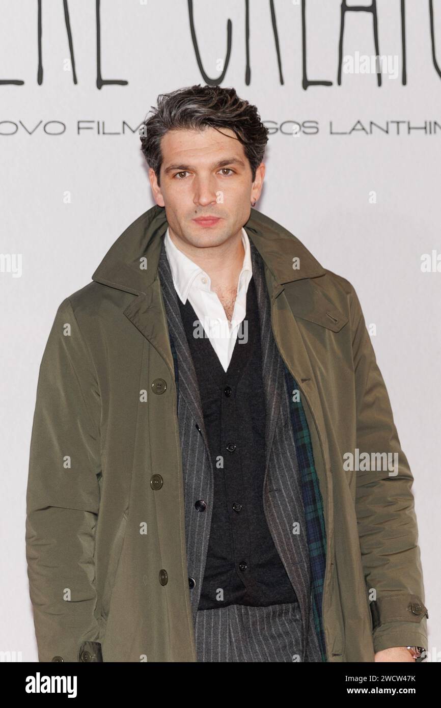 Italy. 16th Jan, 2024. Filippo Scarafia during the photocall of the ...
