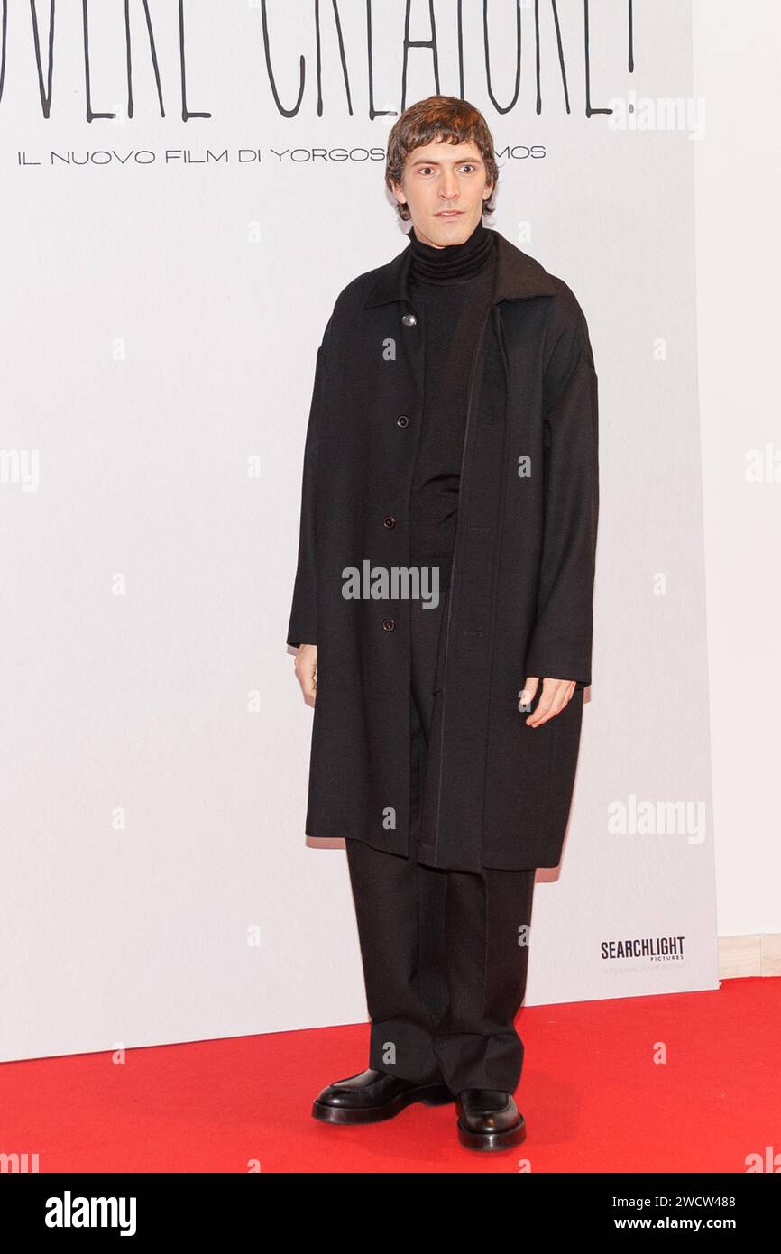 Italy. 16th Jan, 2024. Giovanni Caccamo during the photocall of the ...