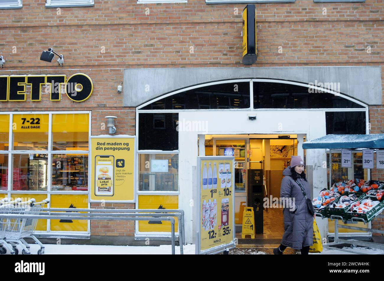 Kastrup/Copenhagen, Denmark /17 January 2024/.Netto grocery store in ...