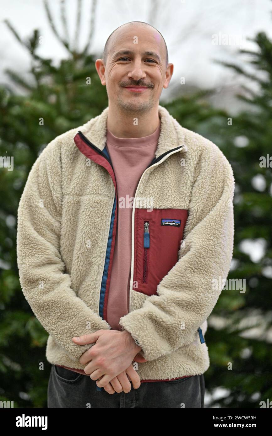 Adrien Menielle attending the photocall of the movie Nous Les Leroy ...