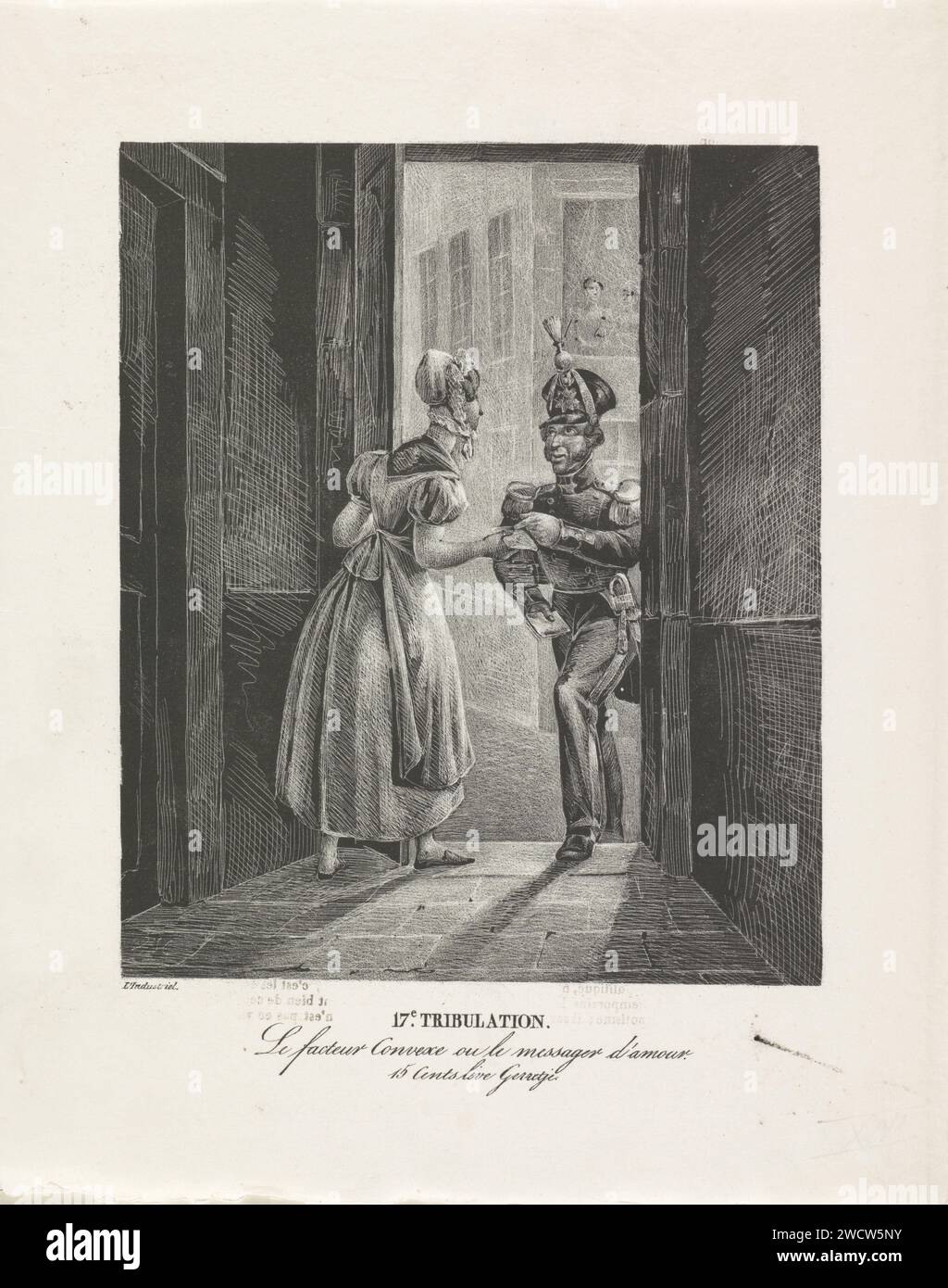 Seventeenth Testing, 1828, Anonymous, 1828 print An officer hands over ...