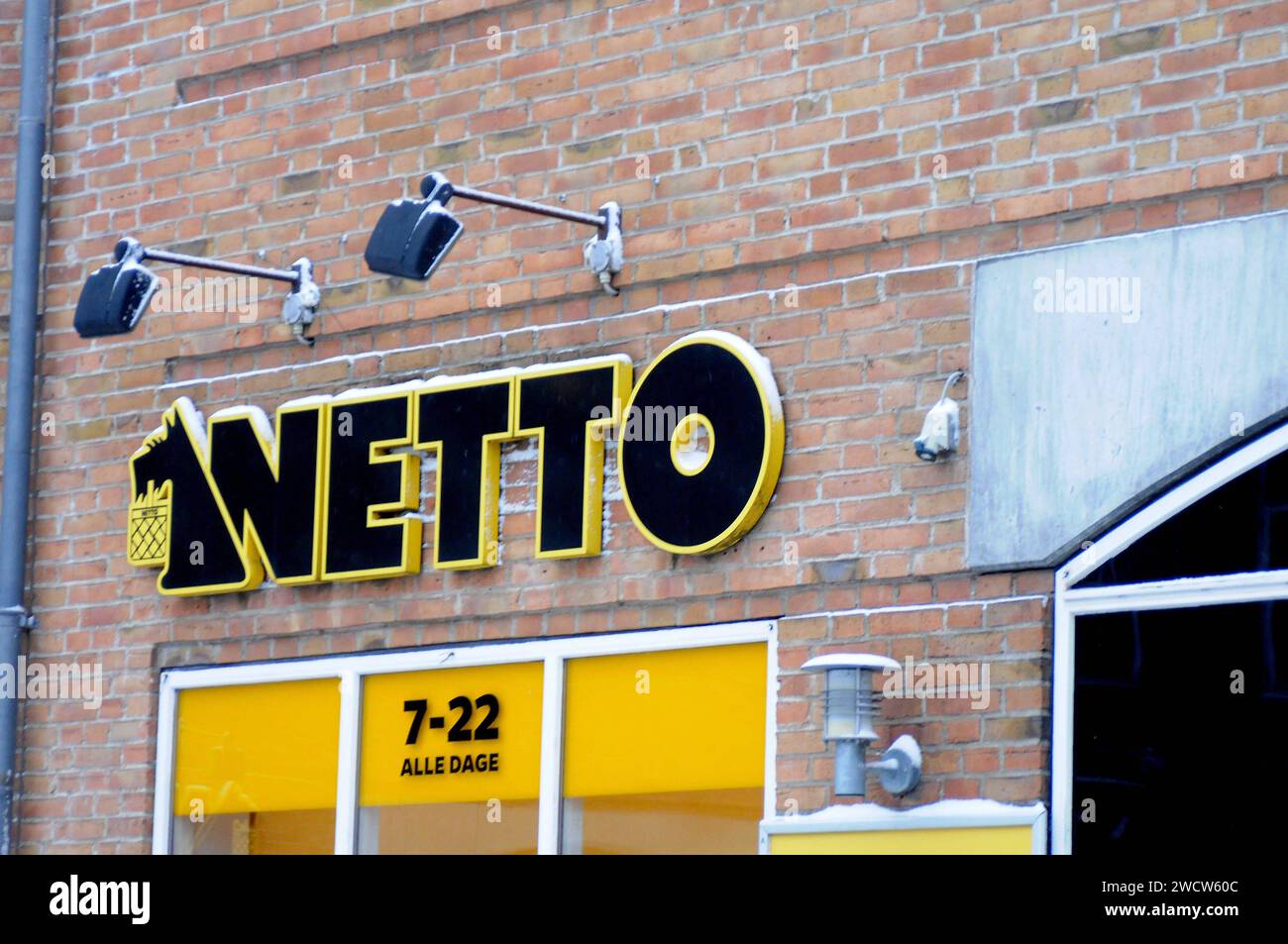 Kastrup/Copenhagen, Denmark /17 January 2024/.Netto grocery store in ...