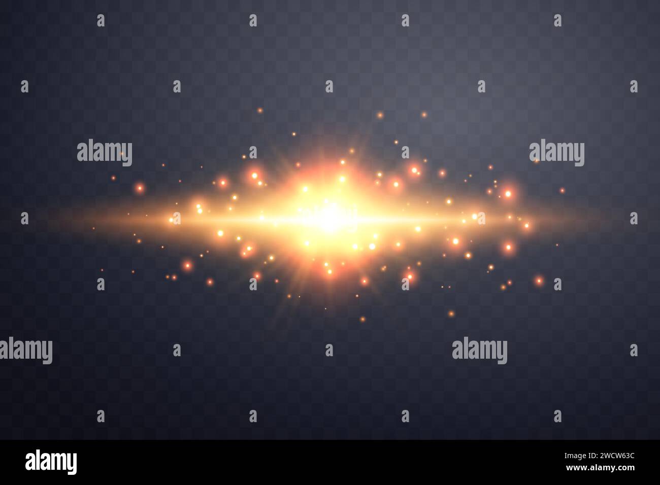 Orange lens flare on black Stock Vector Images - Alamy