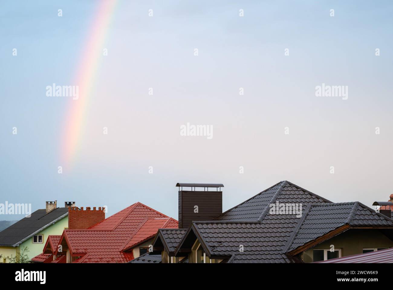 Rainbow roofs hi-res stock photography and images - Alamy
