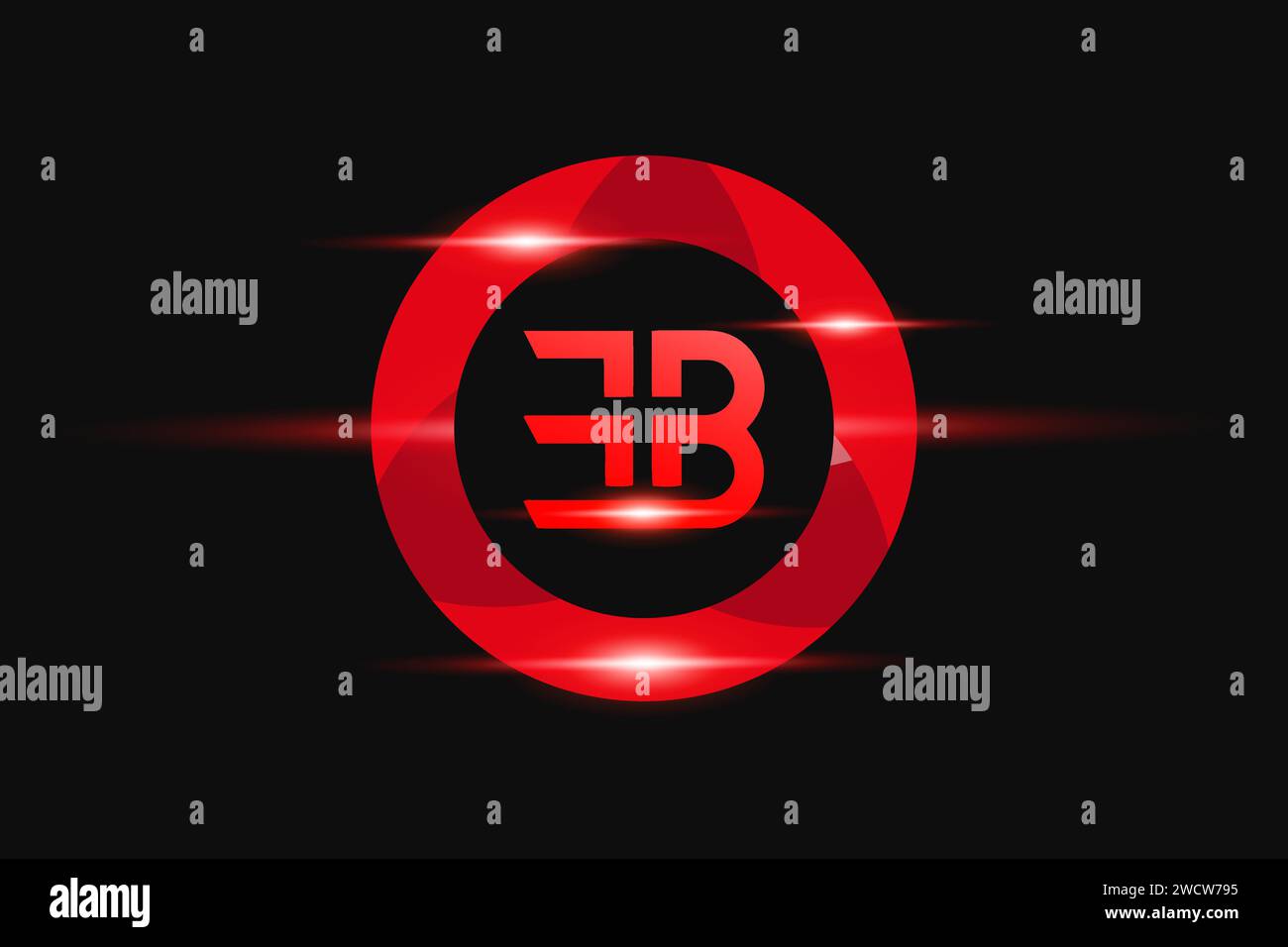 EB Red logo Design. Vector logo design for business Stock Vector Image ...