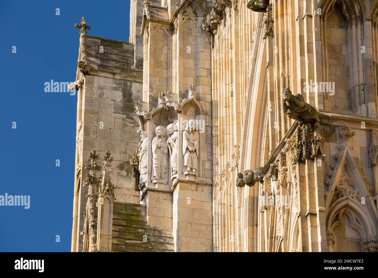 York, North Yorkshire, England. Eye-catching statues and gargoyles ...