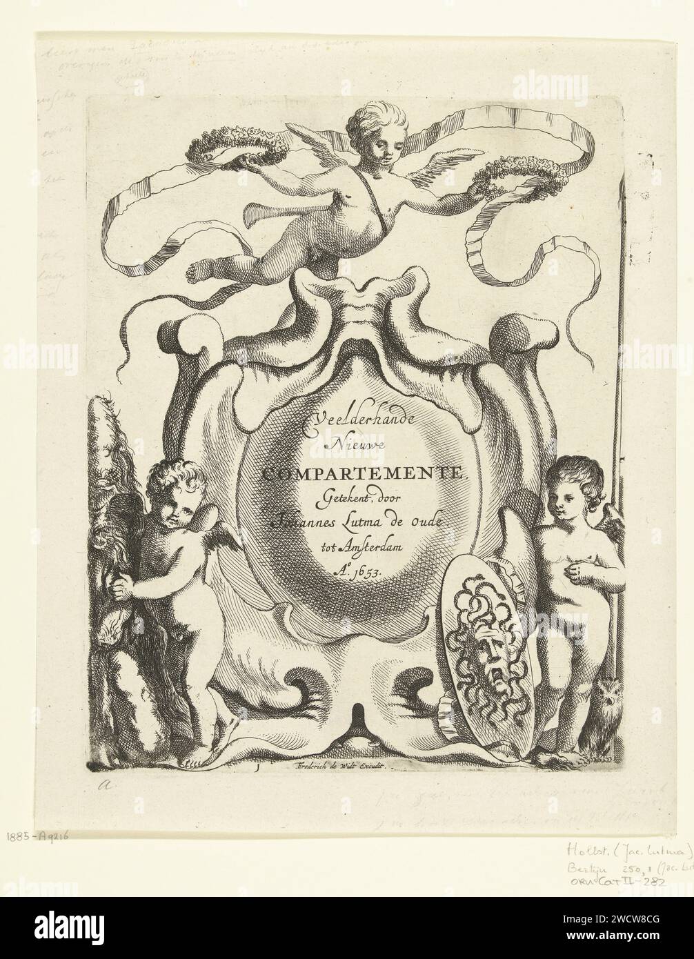 Title sheet: Veigerhande Nieuwe Compartemente, Jacob Lutma, After ...