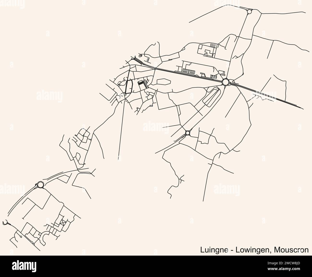Mouscron street map Stock Vector Images - Alamy