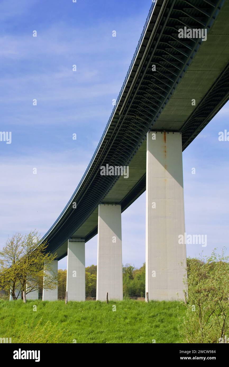 The Mintarder Ruhr Viaduct is the longest steel bridge in Germany Stock ...