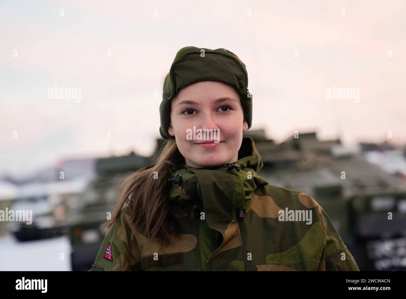 Skjold 20240117.Norwegian Princess Ingrid Alexandra is serving her ...