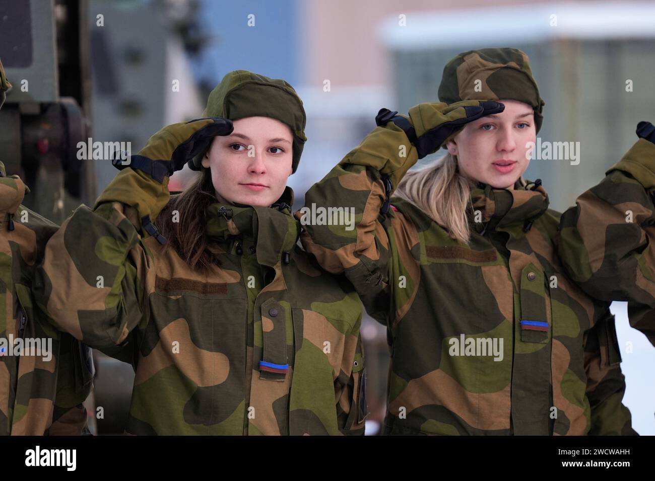 Skjold 20240117.Norwegian Princess Ingrid Alexandra (left) is serving ...