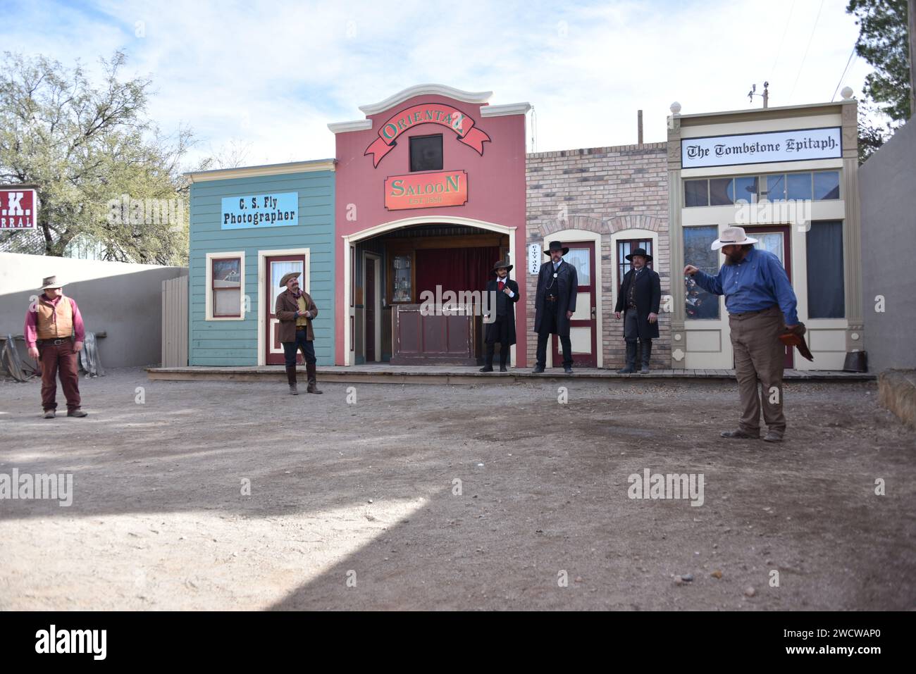 Tombstone, AZ. U.S.A. 12/30/2023. The O.K. Corral Historic Complex ...