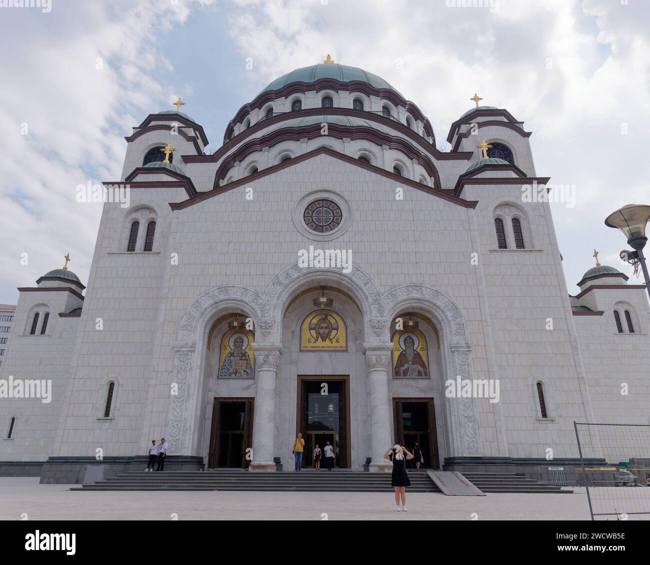 Exterior of the The Church of Saint Sava a Serbian Orthodox Cathedral ...