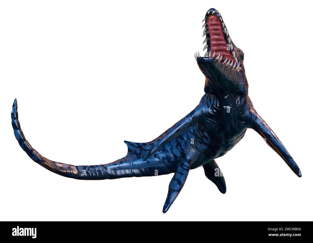 3D rendering of a Mosasaurus, sea creature, prehistoric dinosaur ...