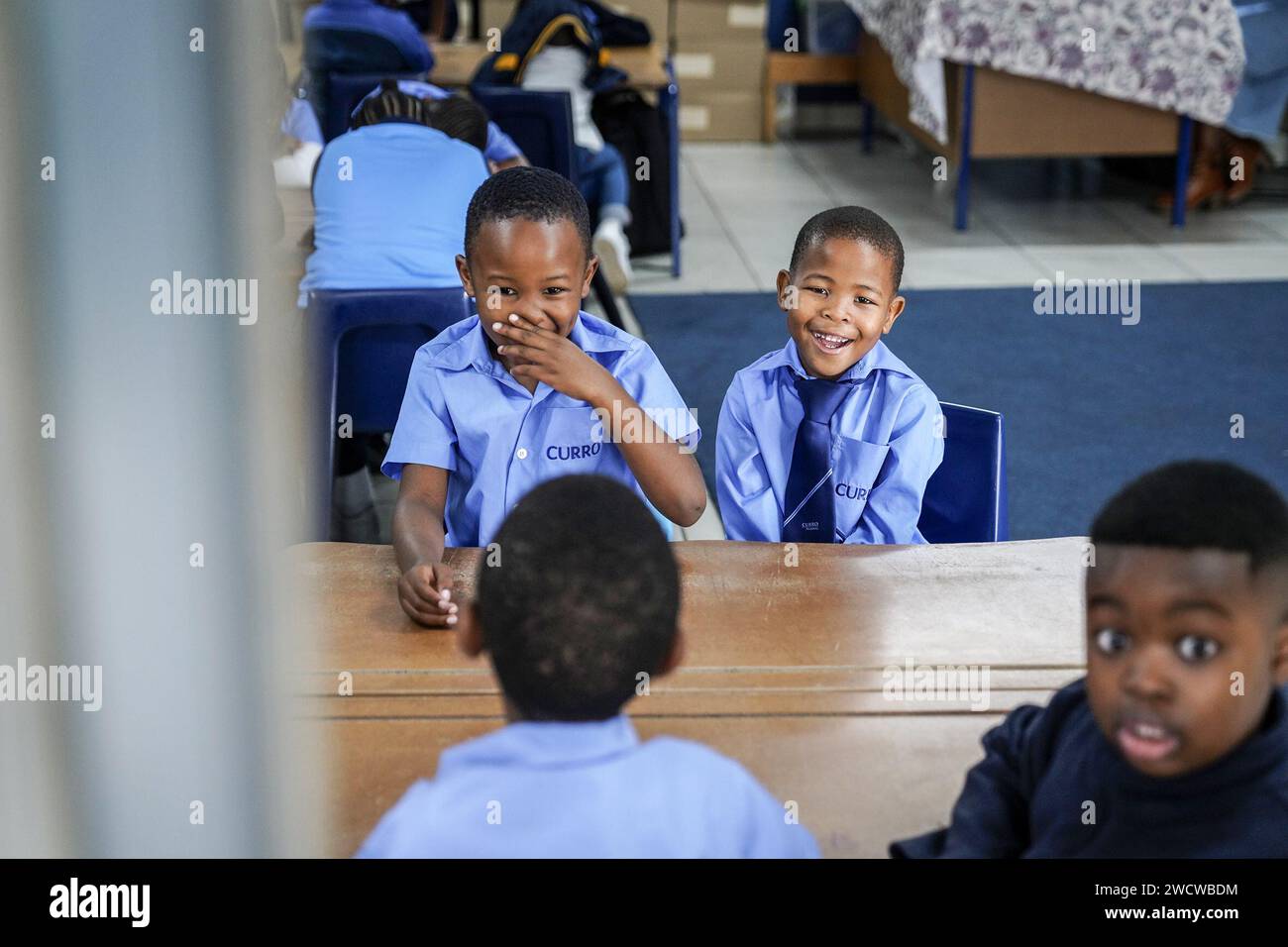 Johannesburg, South Africa. 17th Jan, 2024. Students are seen on the ...